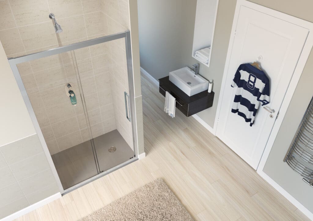 Wave Slider Door - Lakes Showering Spaces