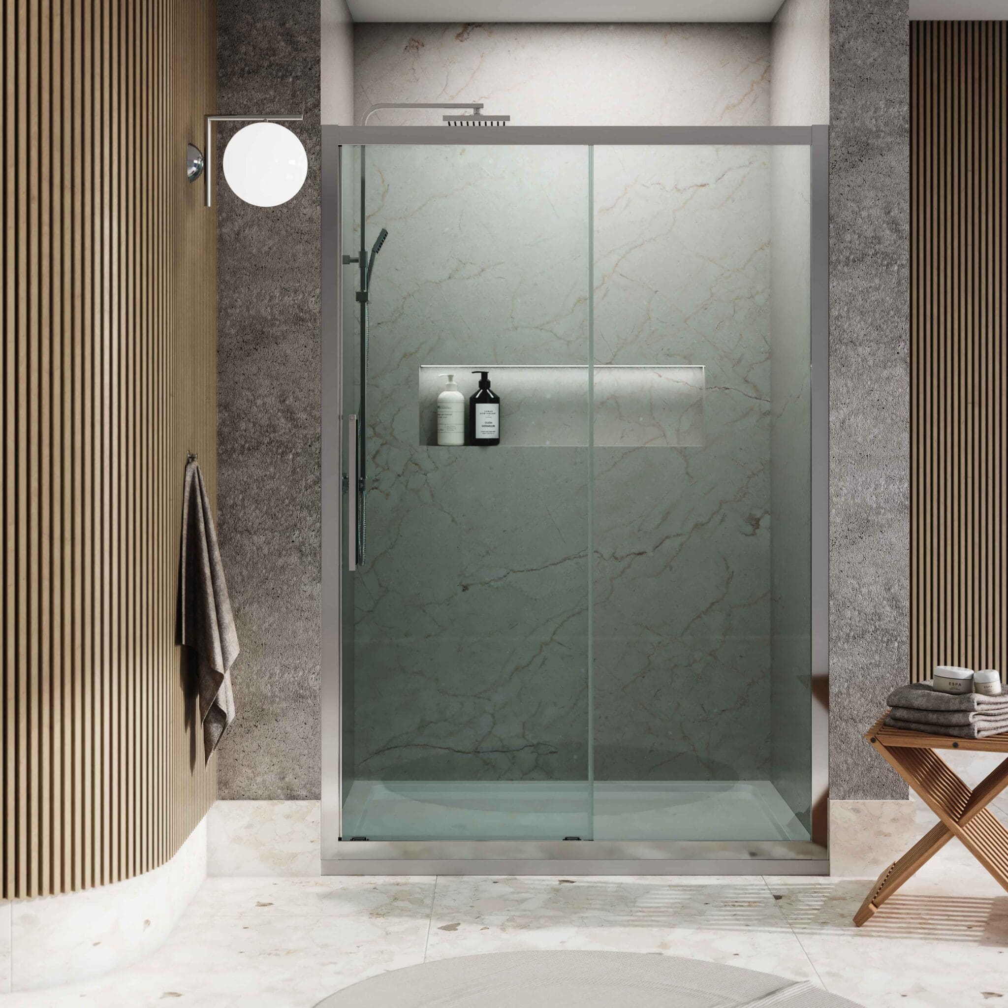 Wave Slider Door - Lakes Showering Spaces