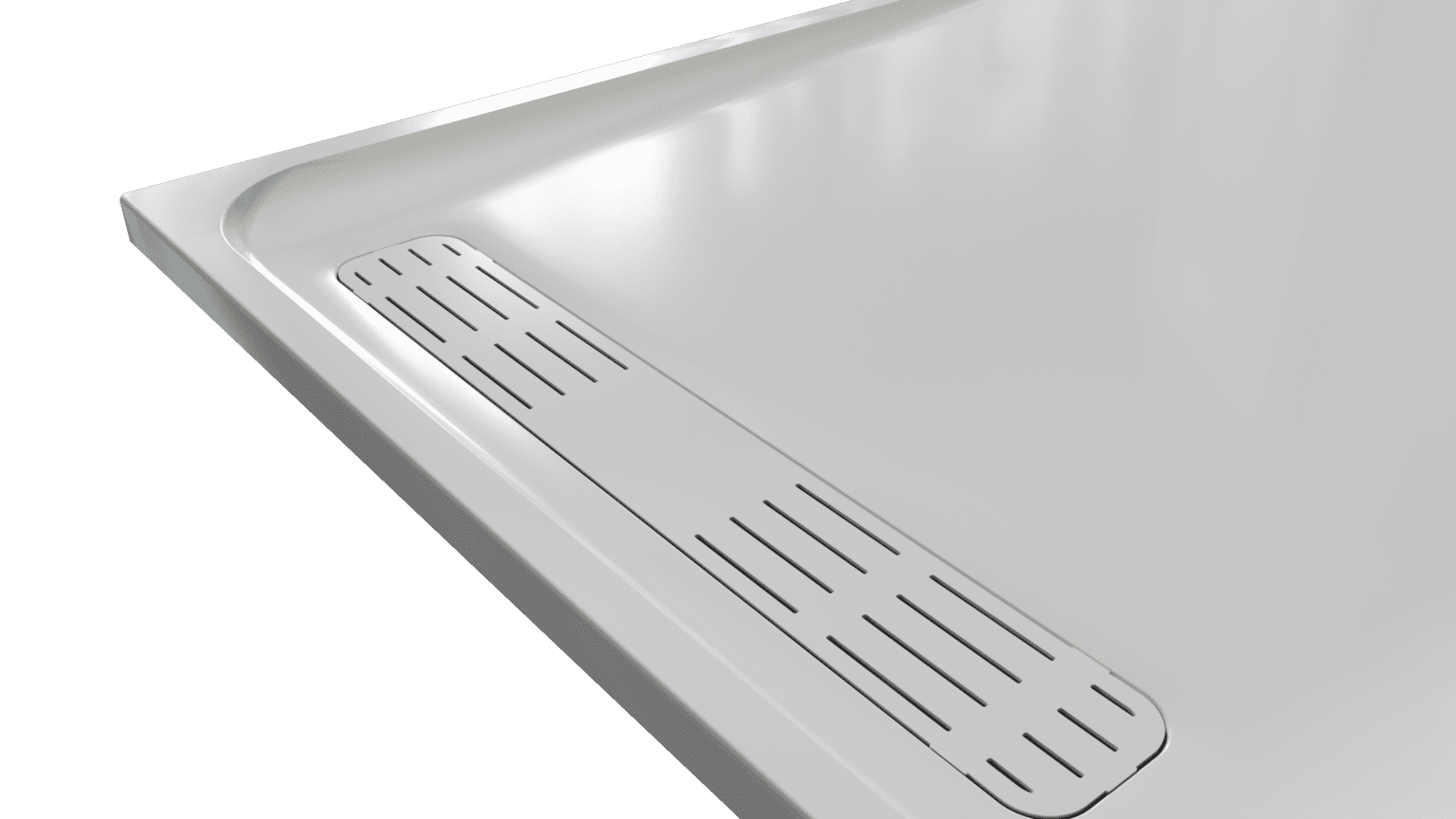 Linear Shower Tray - Rectangular Lakes Showering Spaces