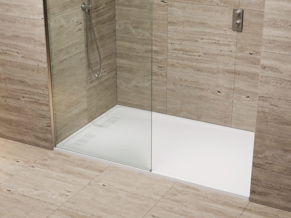 Linear Shower Tray - Rectangular Lakes Showering Spaces