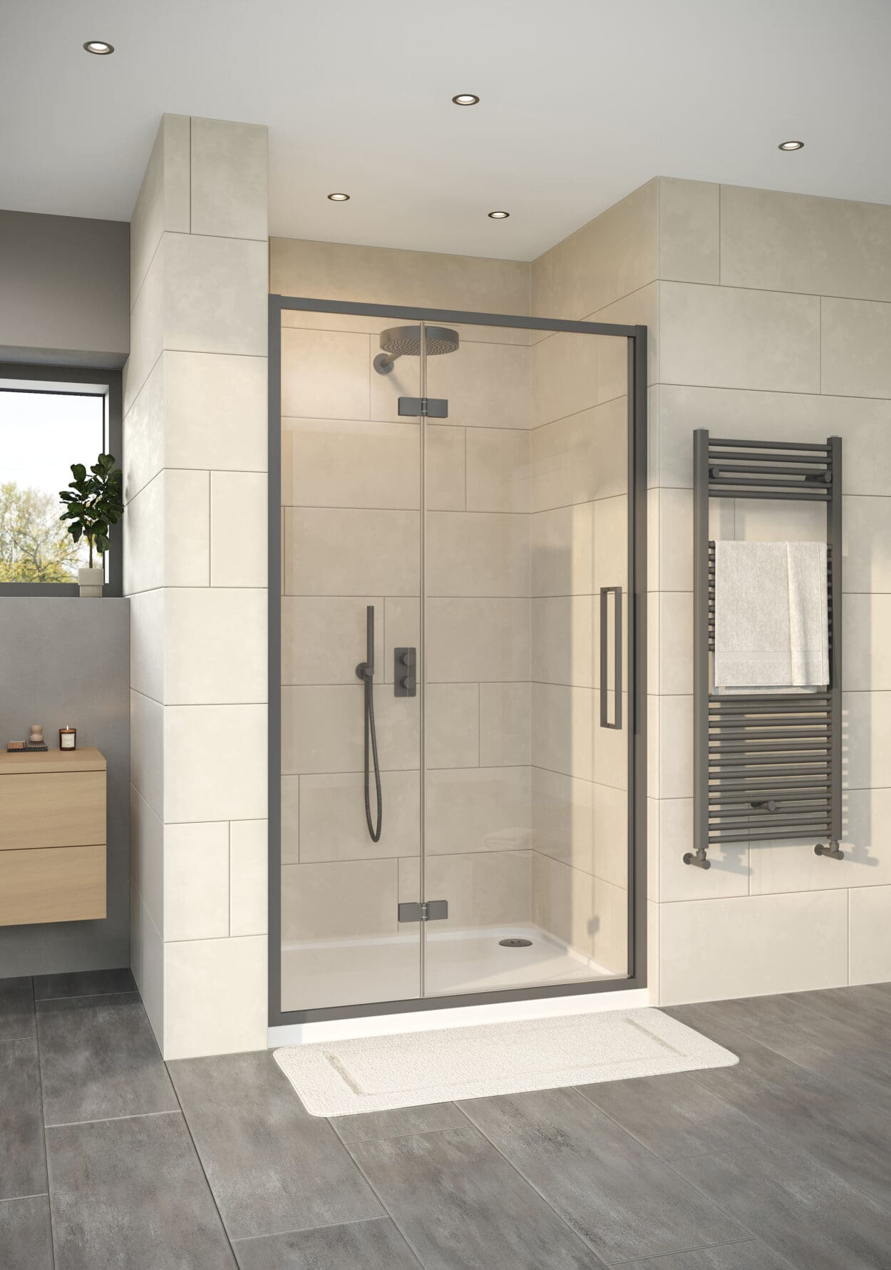 Semi Framed Sliding Shower Door Lakes Showering Spaces